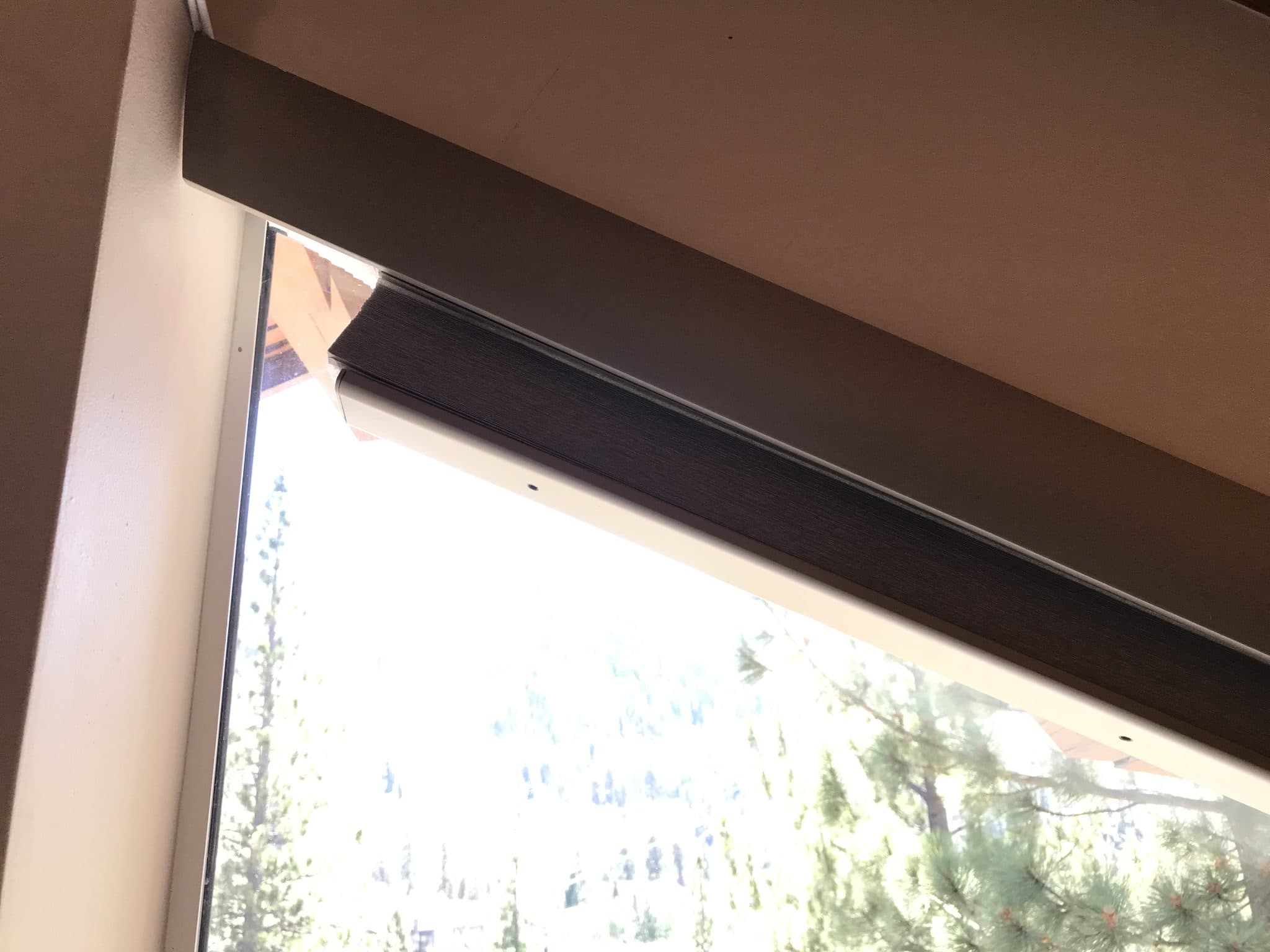 Custom Angled Window Shades For Tahoe Home - Kempler Design