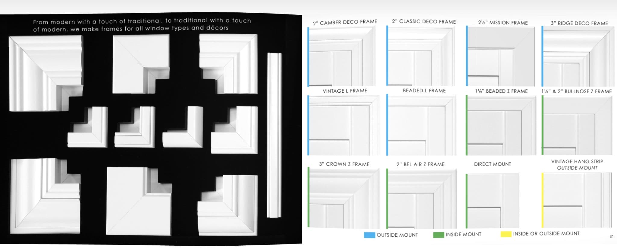 Sleek Shutter Frame for Windows with Casings - Kempler Design