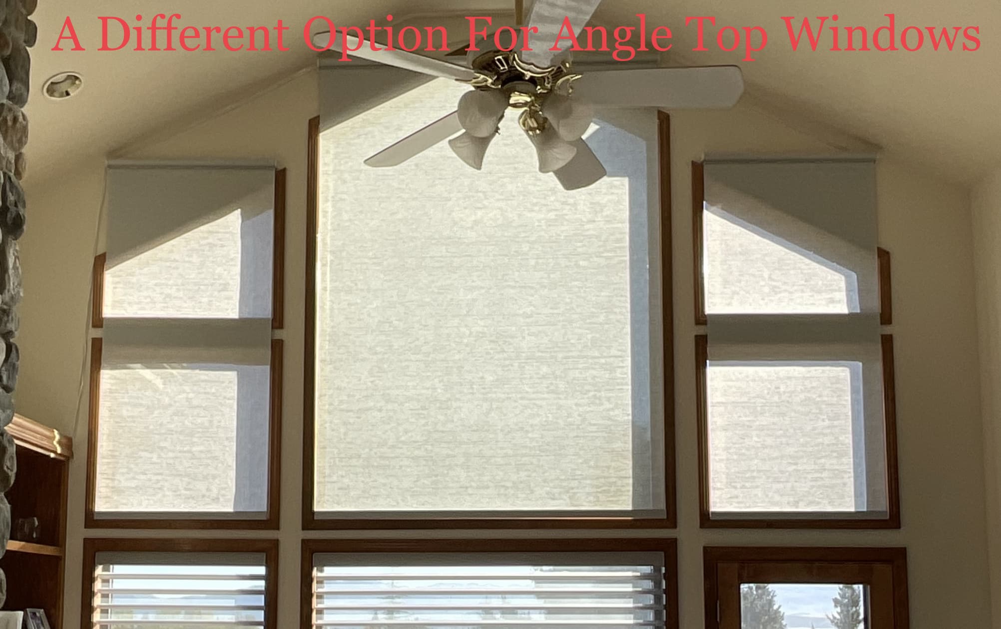 Roller Shades on Angled Windows- It CAN Work - Kempler Design