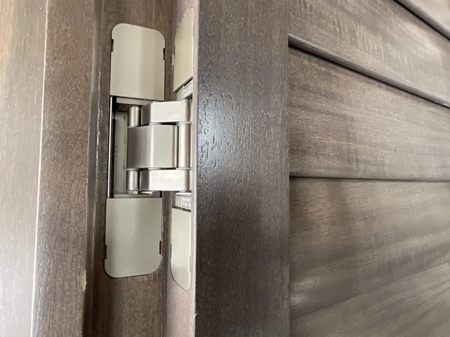 Views of Divider Rails and Hidden Hinges on Shutters