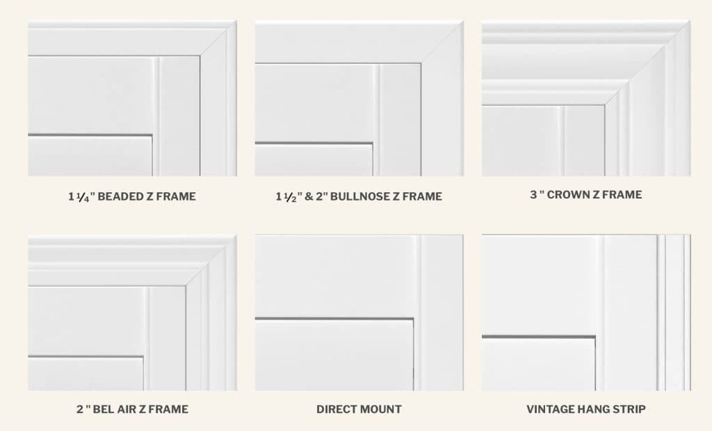 Frame Options for Norman Shutters - Kempler Design
