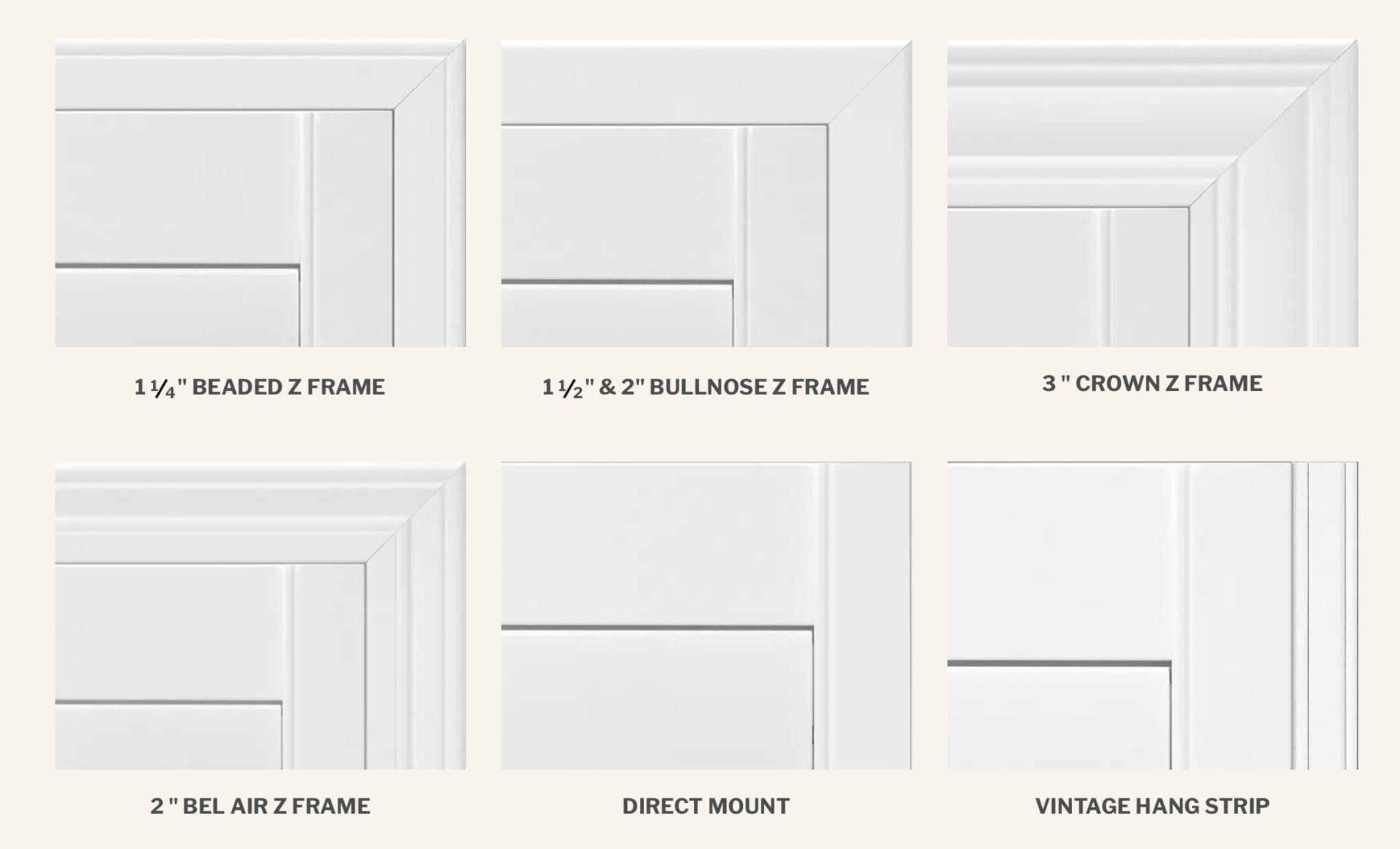 Frame Options for Norman Shutters - Kempler Design